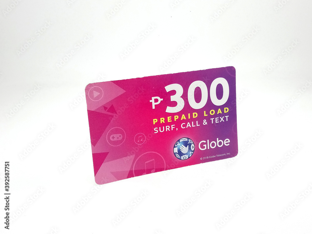 Globe prepaid load surf, call and text in Manila, Philippines Stock ...