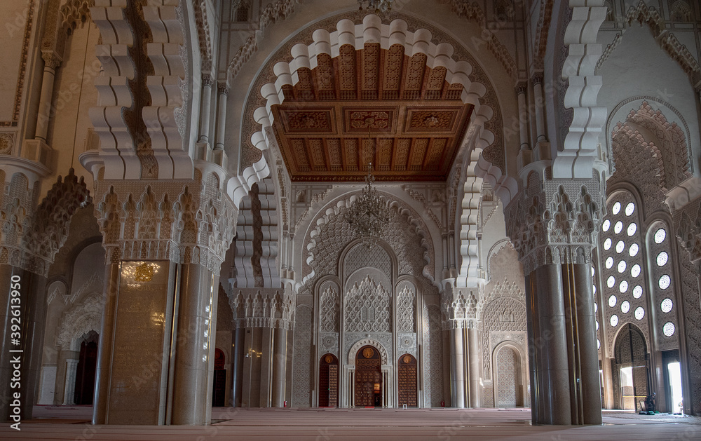 Casablanca, Morocco - November 18, 2018: Inside Hassan II Mosque ...
