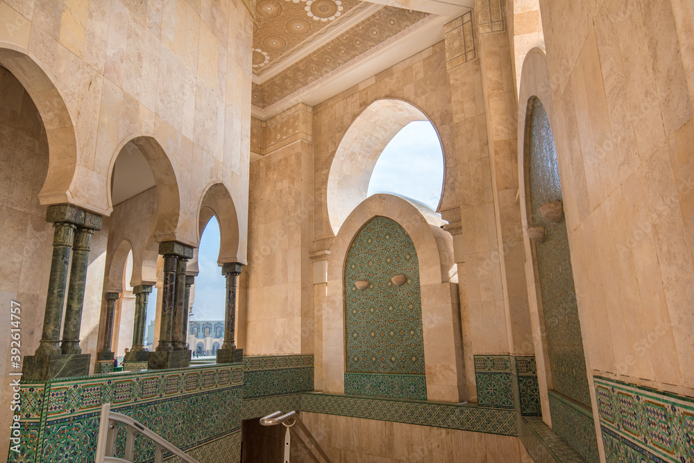 Casablanca, Morocco - November 18, 2018: Inside Hassan II Mosque ...