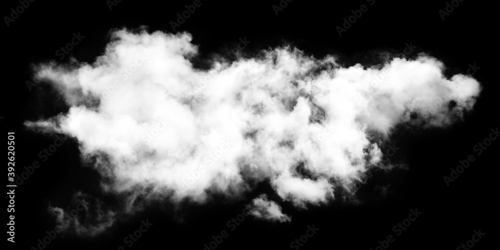 Cloud Stock Image In Black Background Stock Photo | Adobe Stock