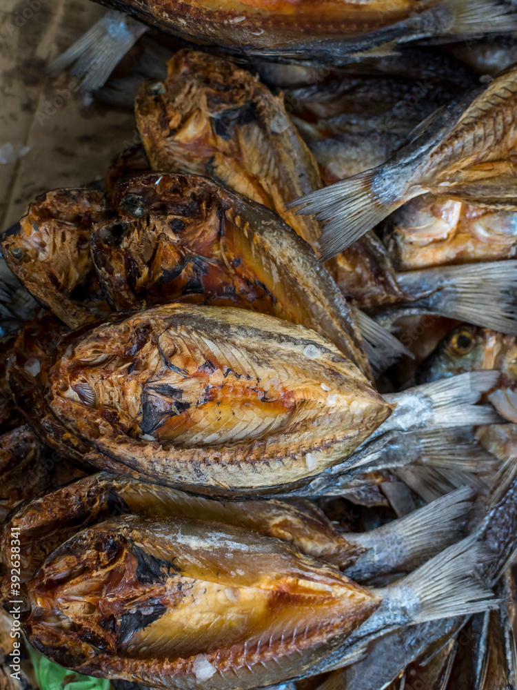 Daing for sale at a local dried fish store in Divisoria, Manila ...