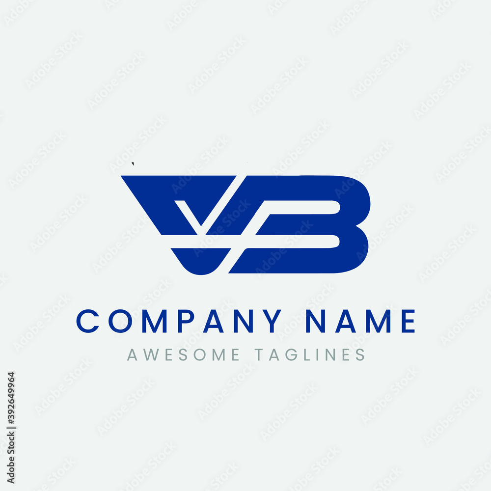 Initial Letter VB V B Logo Design. Stock Vector | Adobe Stock