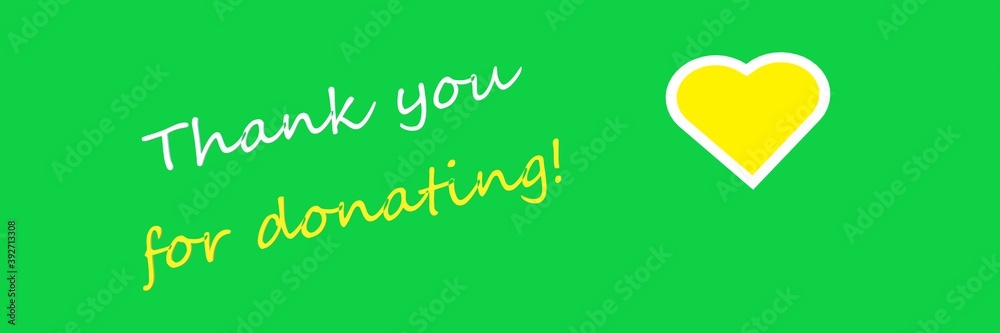 Thank you for donating text asking for charity. Simple elegant and easy ...