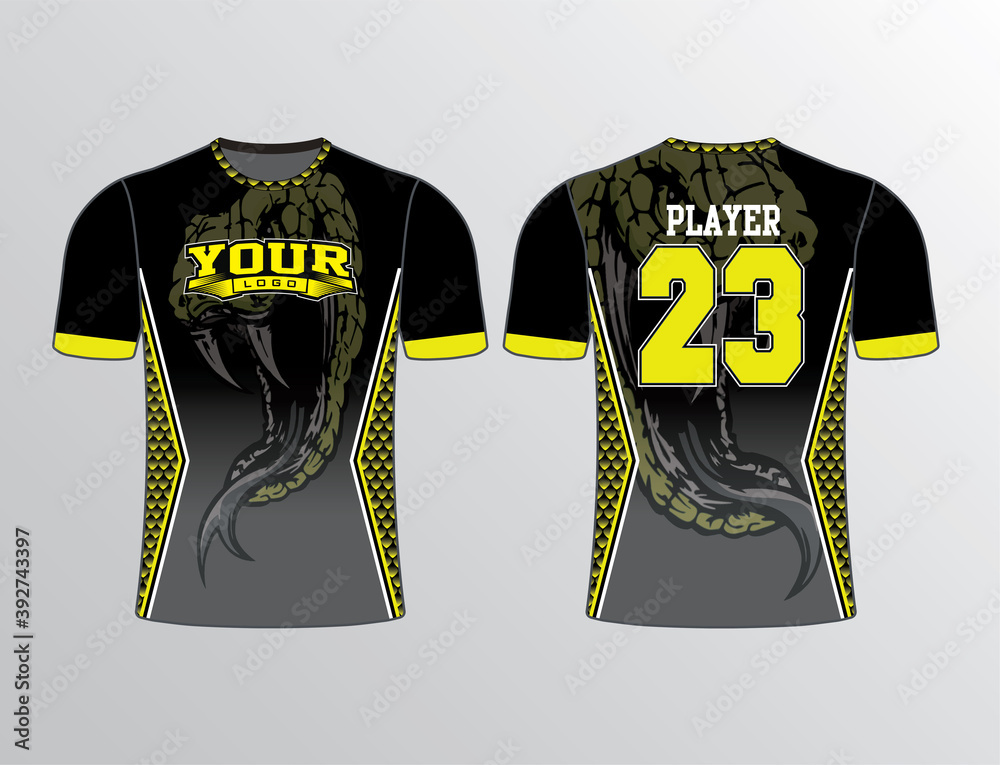 Sides filled with snakeskin pattern and a ghosted viper snake in huge ...