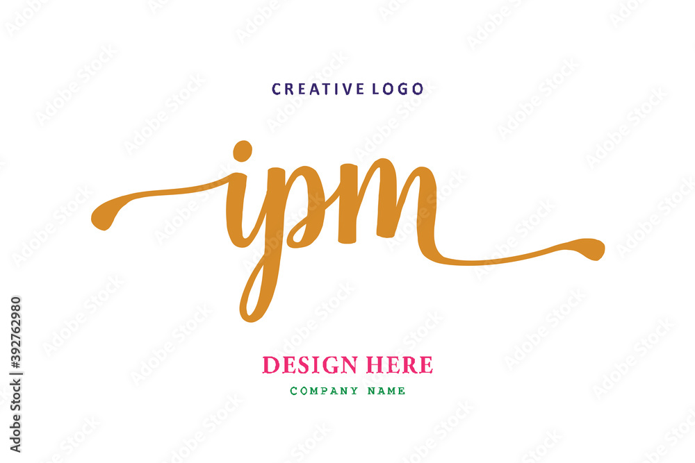 IPM lettering logo is simple, easy to understand and authoritative ...