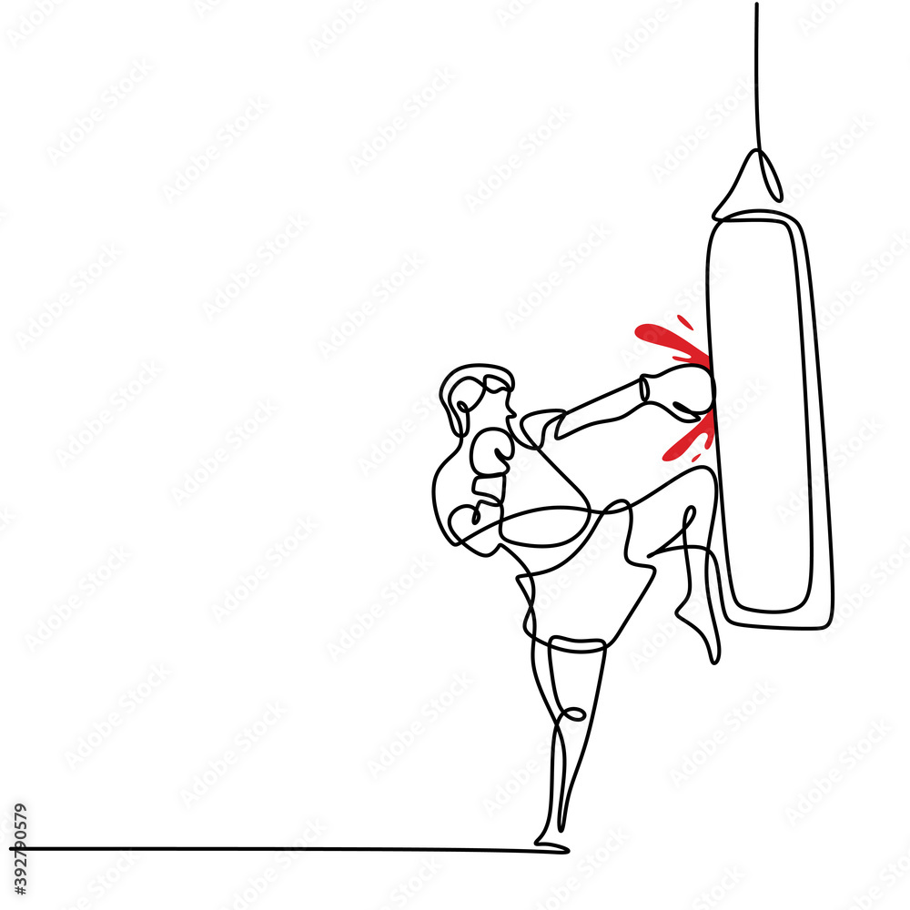 Boxer Fighter Drawing