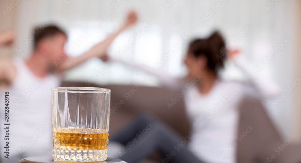 Social issues, abuse and violence on women, young drunk man hitting and ...