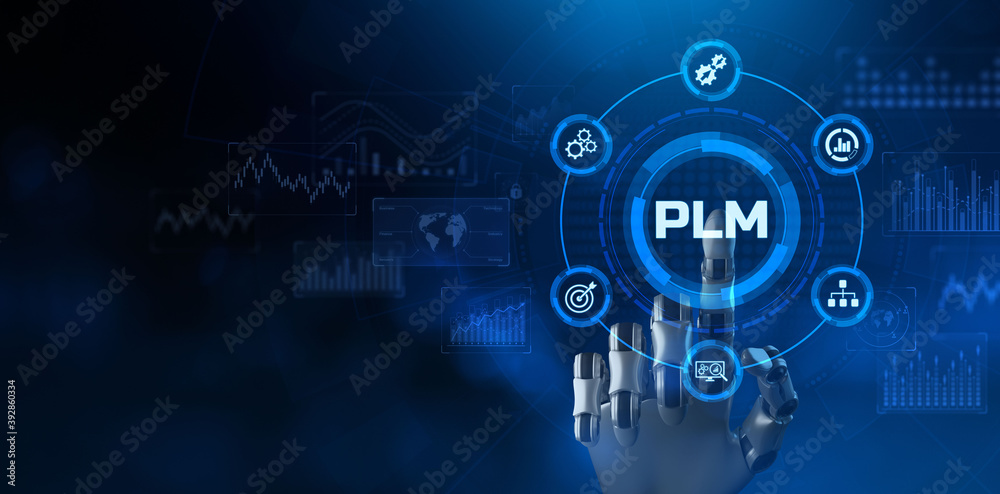 PLM Product Lifecycle Management System Technology Concept Robotic Arm 3d Rendering plm-product-lifecycle-management-system-technology-concept-robotic-arm-3d-rendering