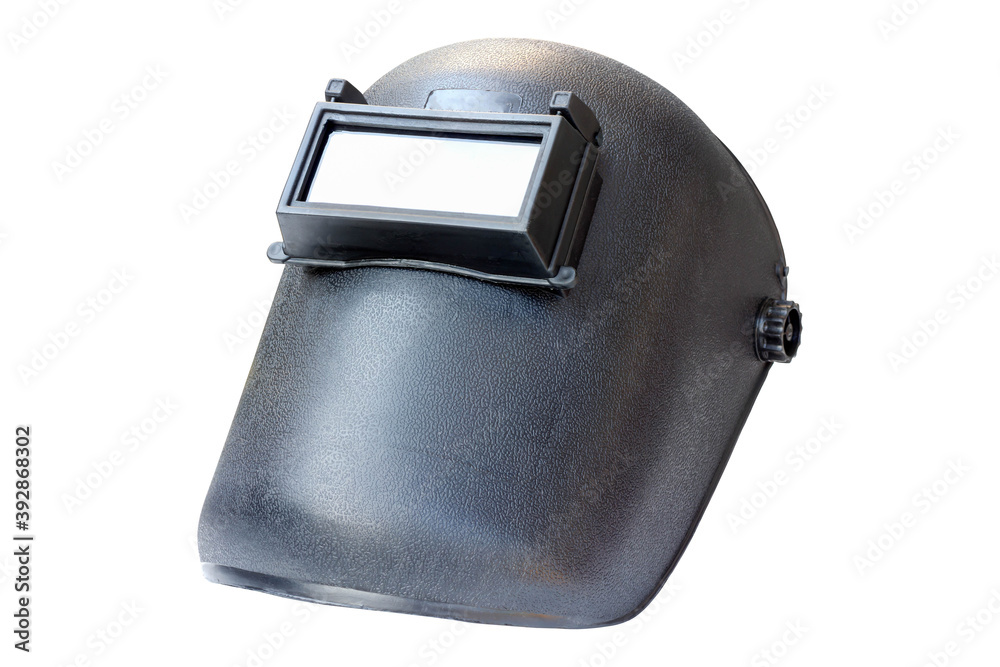 Welding mask isolated on white background. with clipping path Stock ...