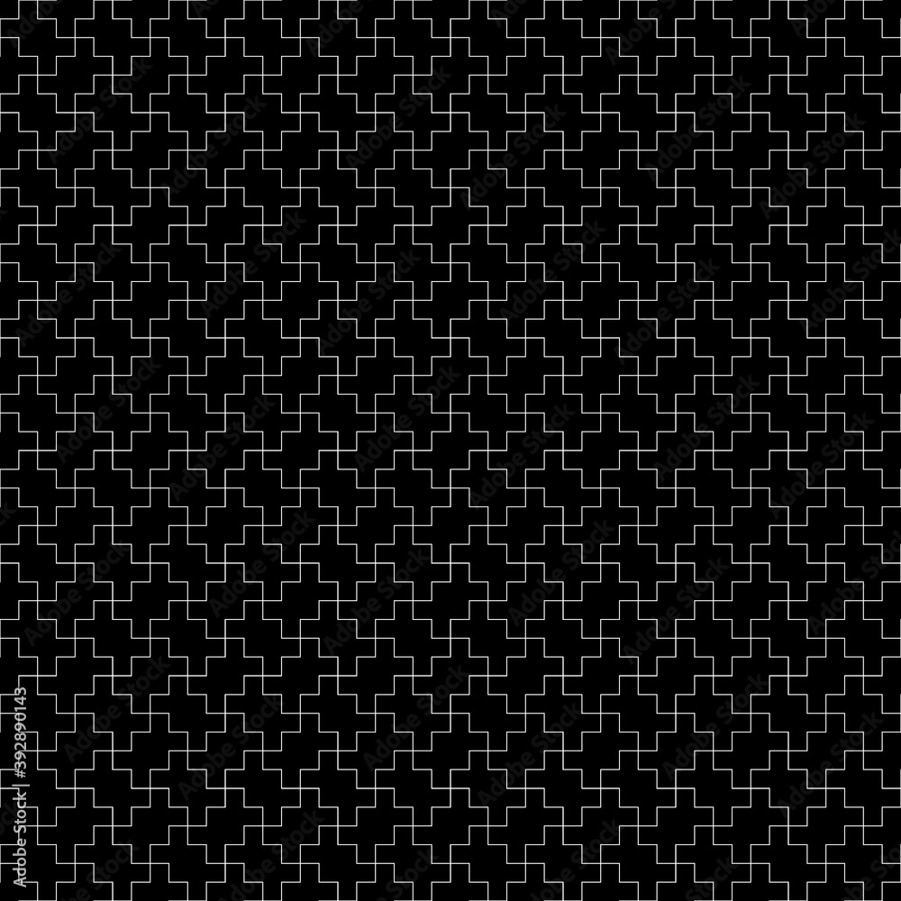 Seamless Sayagata pattern. Repeated interlocking manji background ...