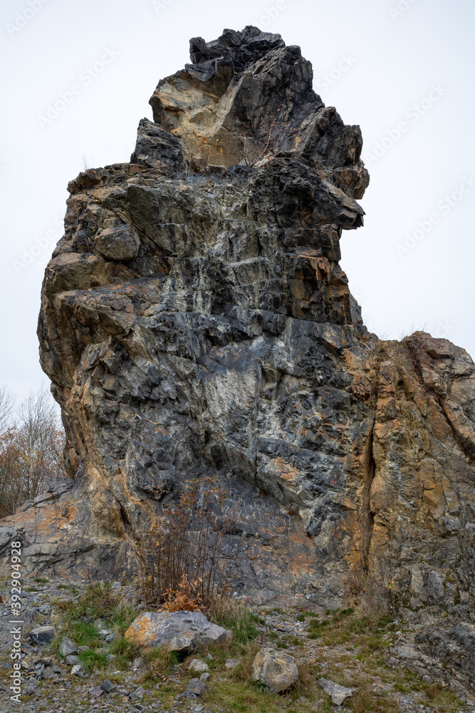 The last remnants of a rock a billion years old, the highest peak. The ...