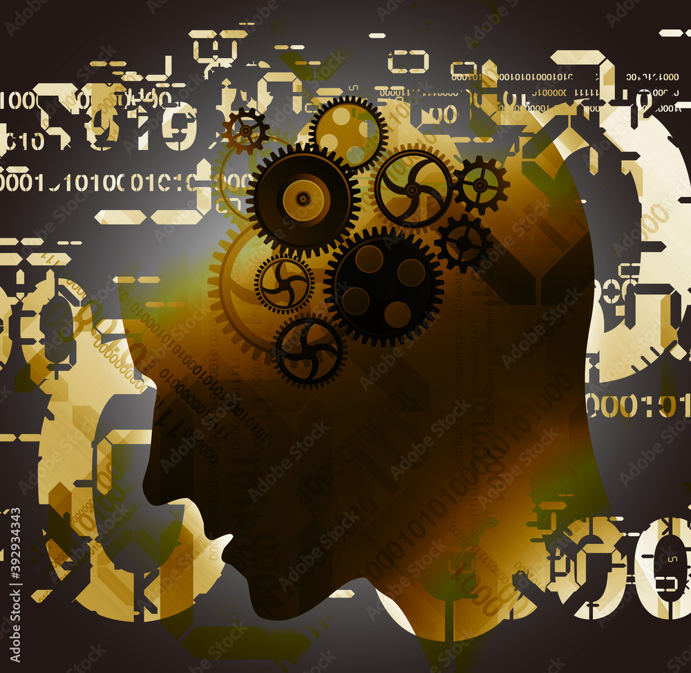 Burn out syndrome,Stress Overworked man. Stylized male head, programmer ... Burn out syndrome,Stress Overworked man. Stylized male head, programmer ...