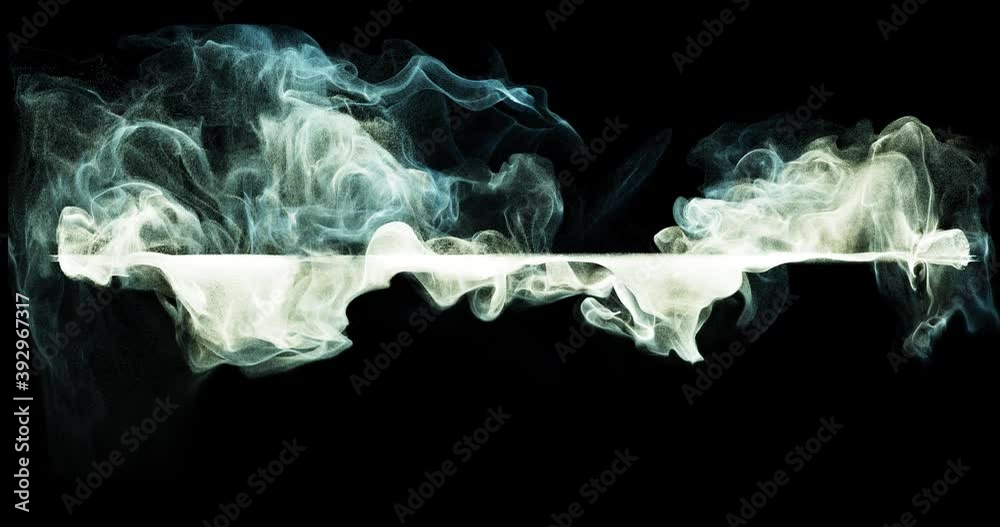 Color smoke or vapor on black background. 4K loop motion background ...