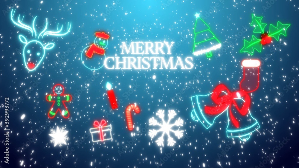 Christmas Icons Overlay Loop Stock Template | Adobe Stock