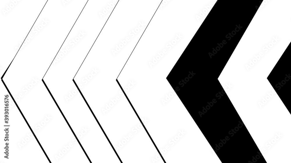 Opener title animation with moving horizontally colored arrows ...