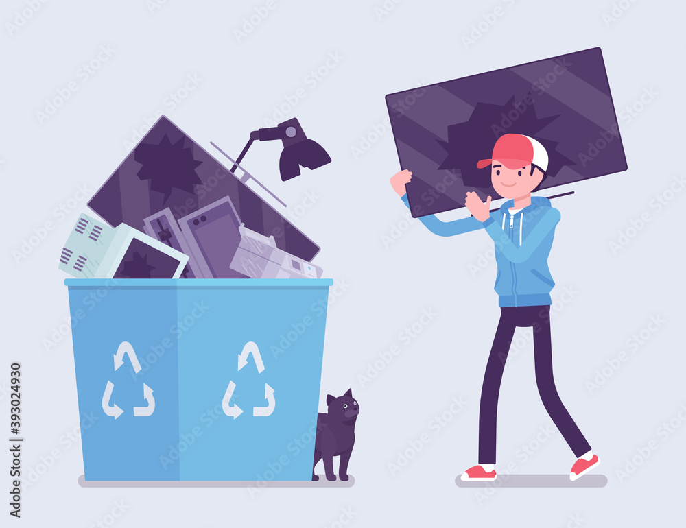 Electronic waste recycling, reuse and reprocessing of electrical ...