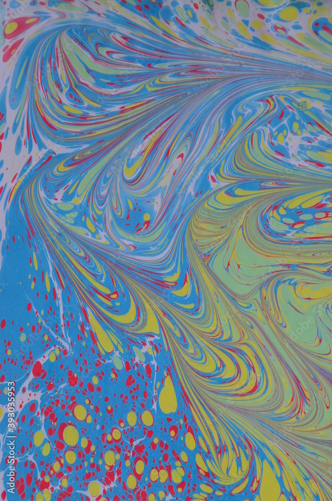 EBRU- Ancient oriental drawing technique. Natural Luxury. Style ...