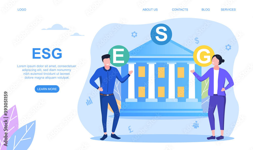 ESG. Concept of environmental, social and governance in sustainable and ...