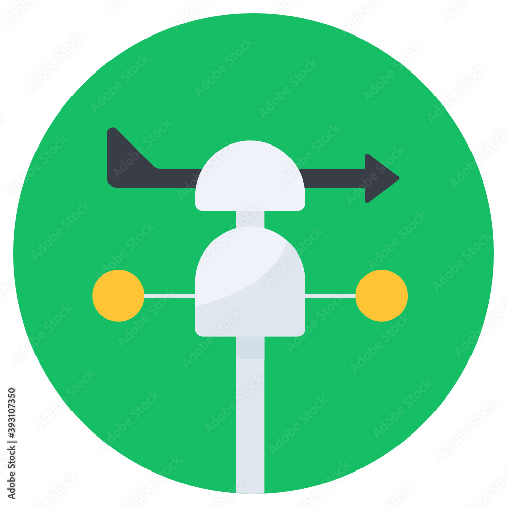 Wind Direction Indicator Vector