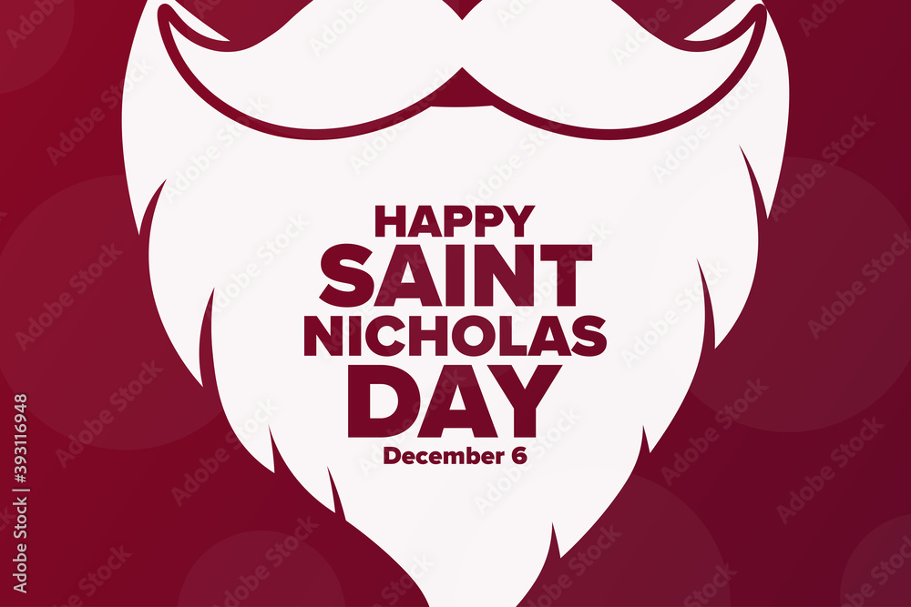 Saint Nicholas Day. December 6. Holiday concept. Template for ...