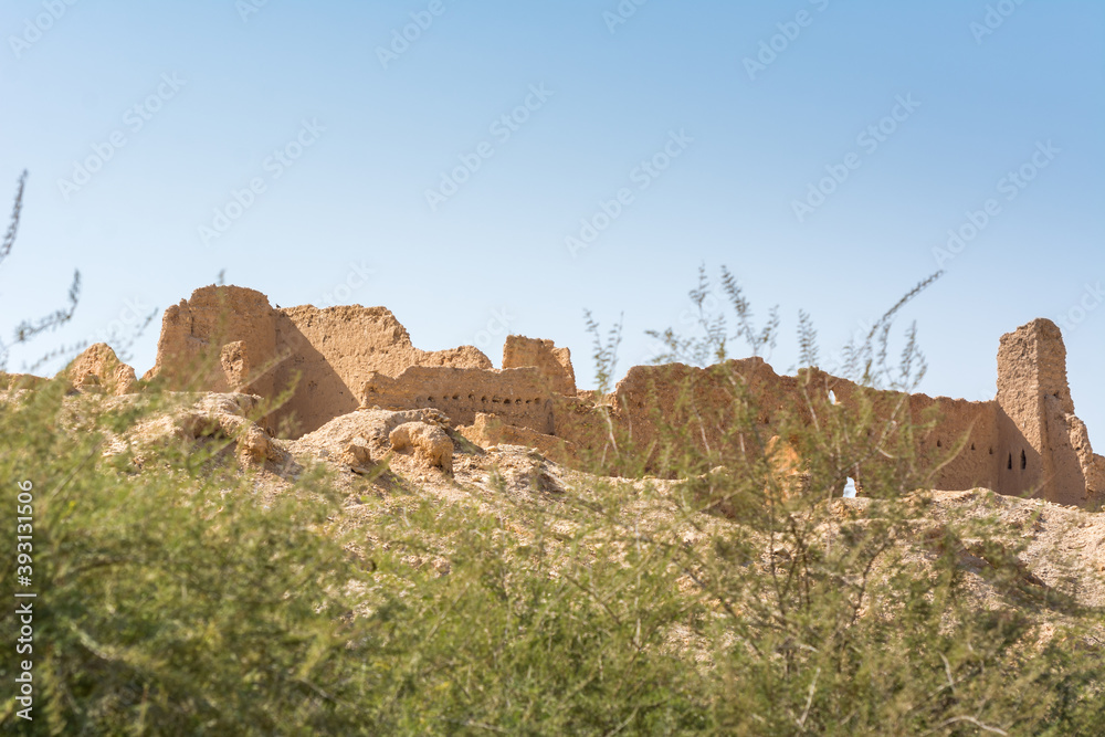Historic buildings in Dariyah clay castle, also as Dereyeh and Dariyya ...