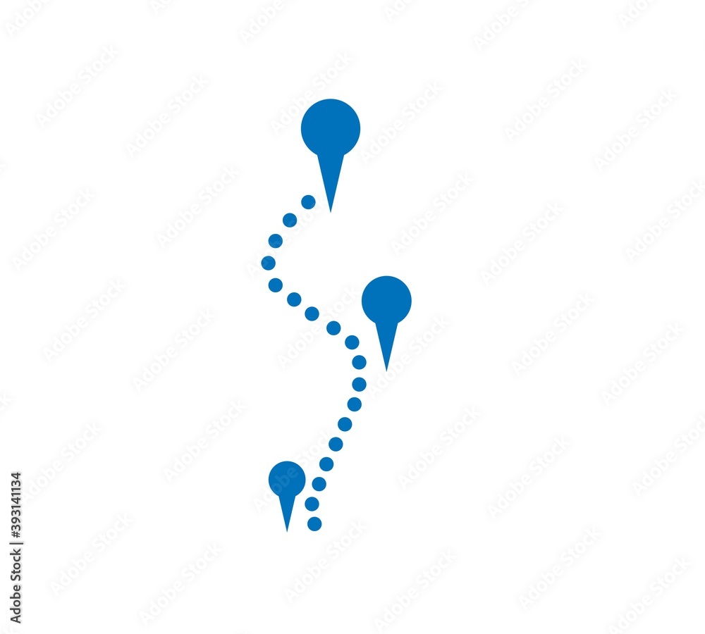 Navigation trajectory transparent icon. Navigation trajectory symbol ...