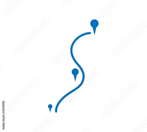 Navigation trajectory transparent icon. Navigation trajectory symbol ...