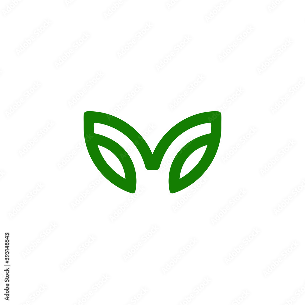 Letter M leaf logo design vector. Initial Letter M With Leaf Luxury ...