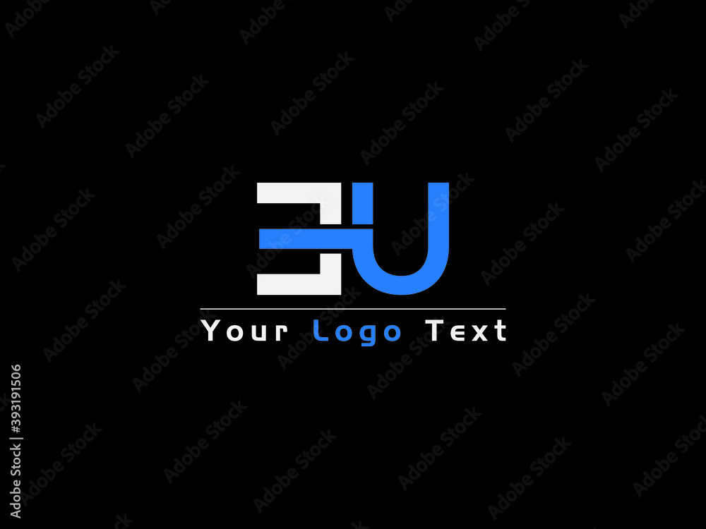 UE U&E Letter Type Logo Image, ue Logo Design For All Kind Of Use Stock ...