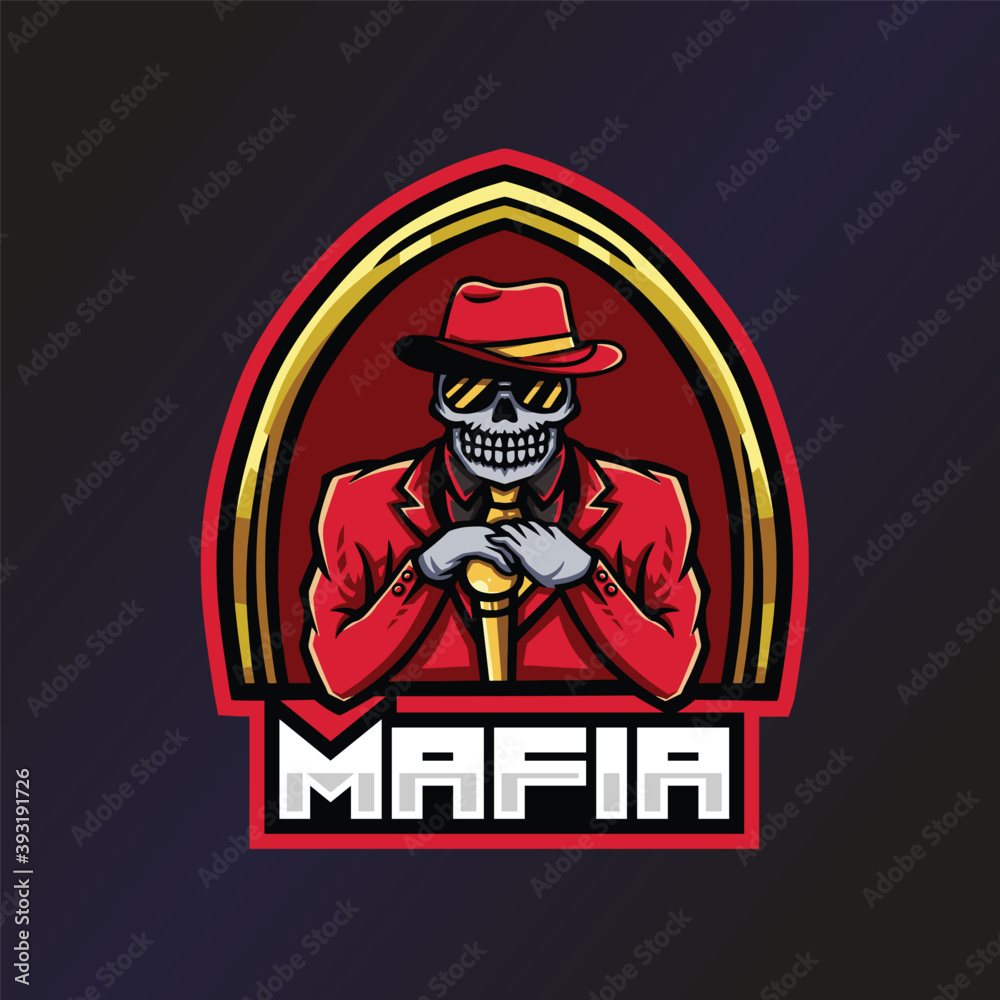 Mafia Esports Logo. Skull Logo. Esport Team Logo. Streamer Gaming Logo ...