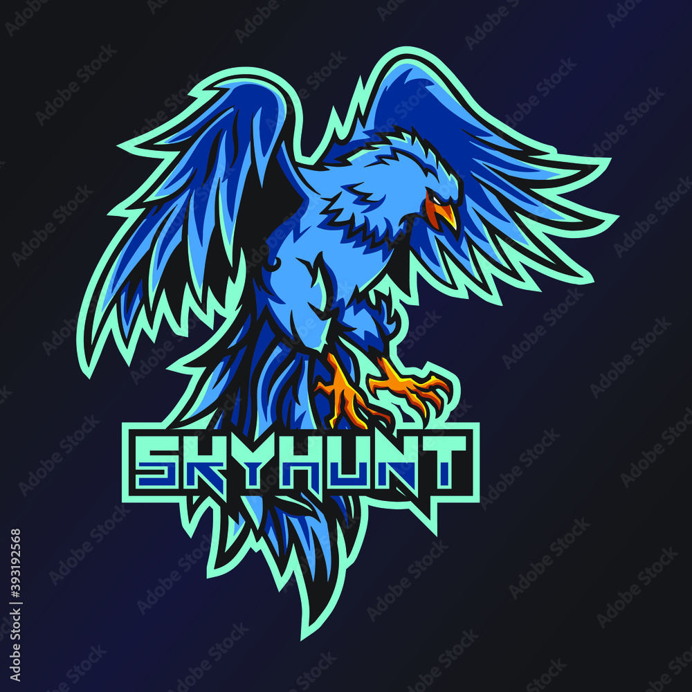 Skyhunt Esports Logo. Eagle or Bird Logo. Esport Team Logo. Streamer Gaming Logo. Gaming Creator ...