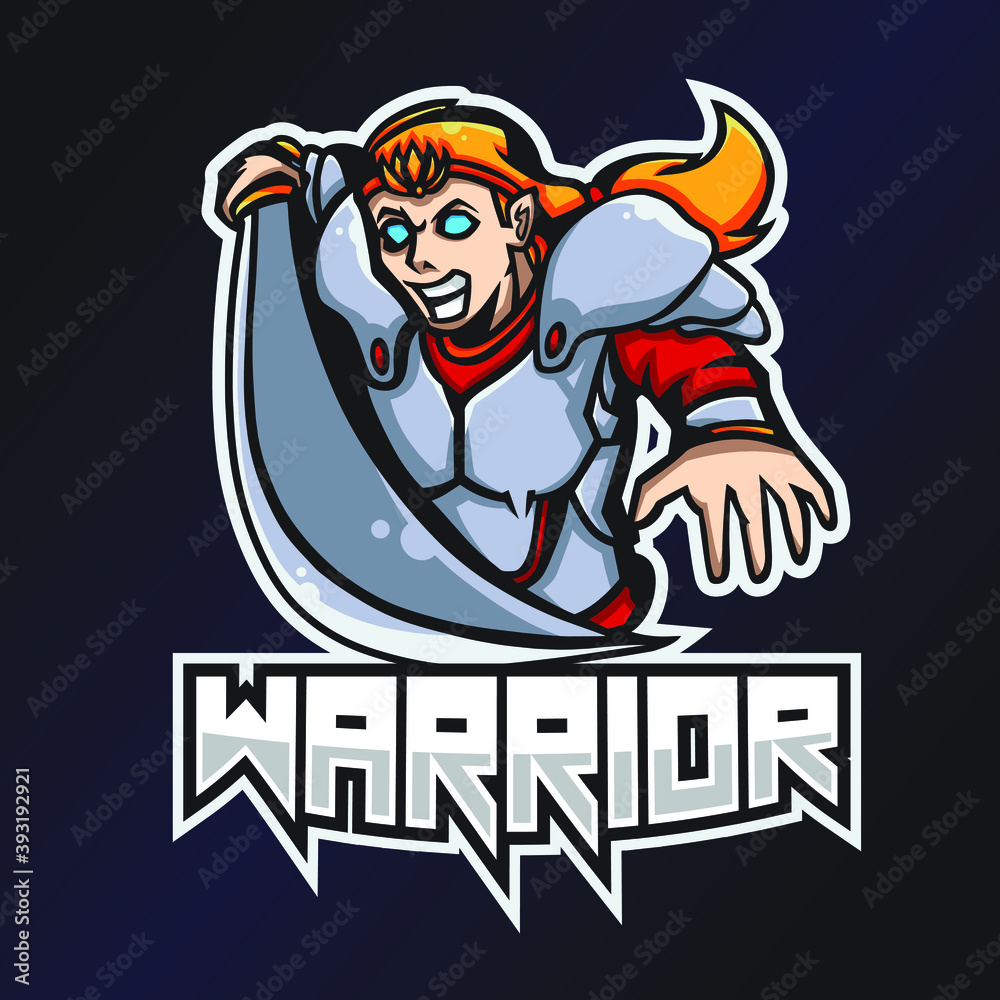 Warrior Esports Logo. Swordman Logo. Esport Team Logo. Streamer Gaming ...