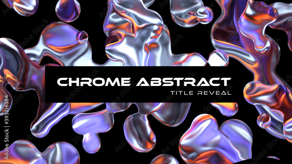 Chrome Abstract Title Stock Template | Adobe Stock