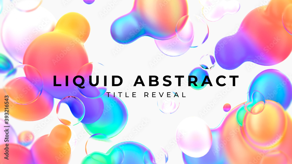 Liquid Abstract Title Stock Template | Adobe Stock