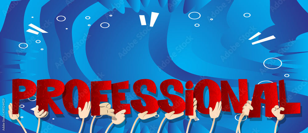 Diverse hands holding letters of the alphabet created the word ...