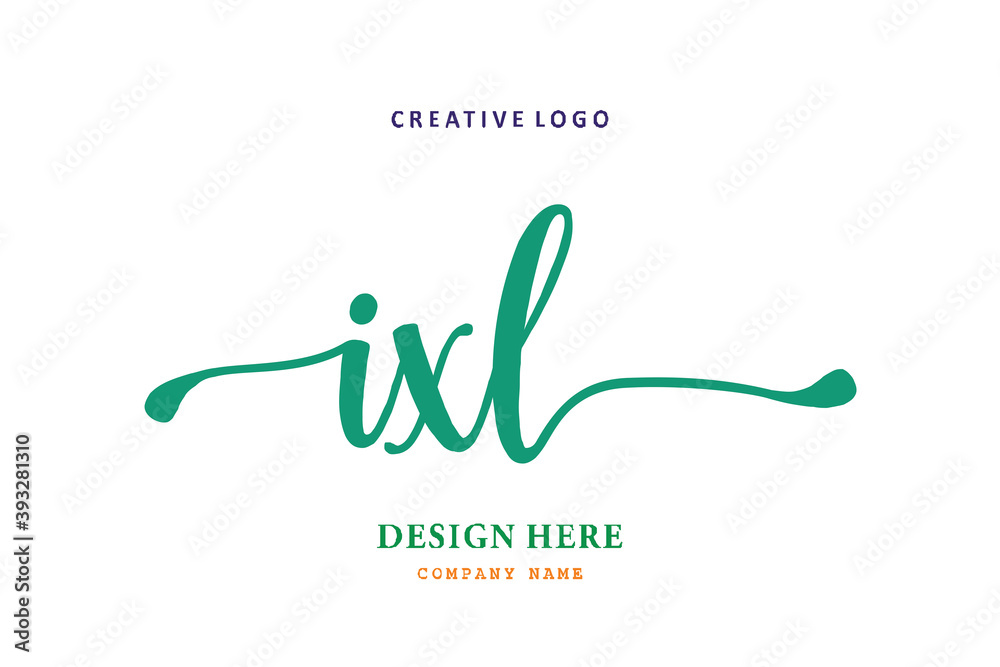 IXL lettering logo is simple, easy to understand and authoritative ...
