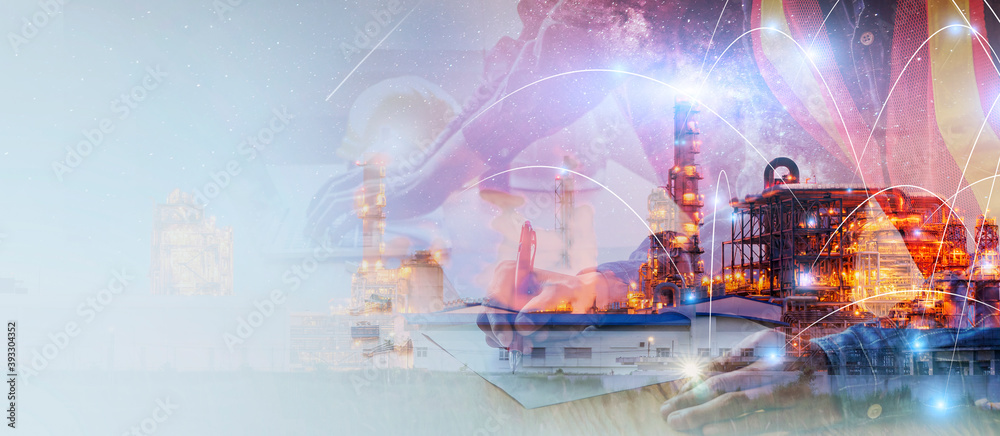Zdjęcie Stock: Industrial economic Business and engineering technology ...