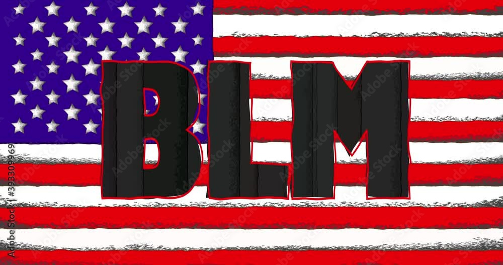 Endless background with the US flag stylized as a child's drawing and ...