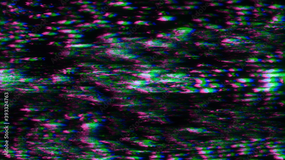 RGB Trend Noise Distorted Screen Pixels Colored Abstract Motion ...