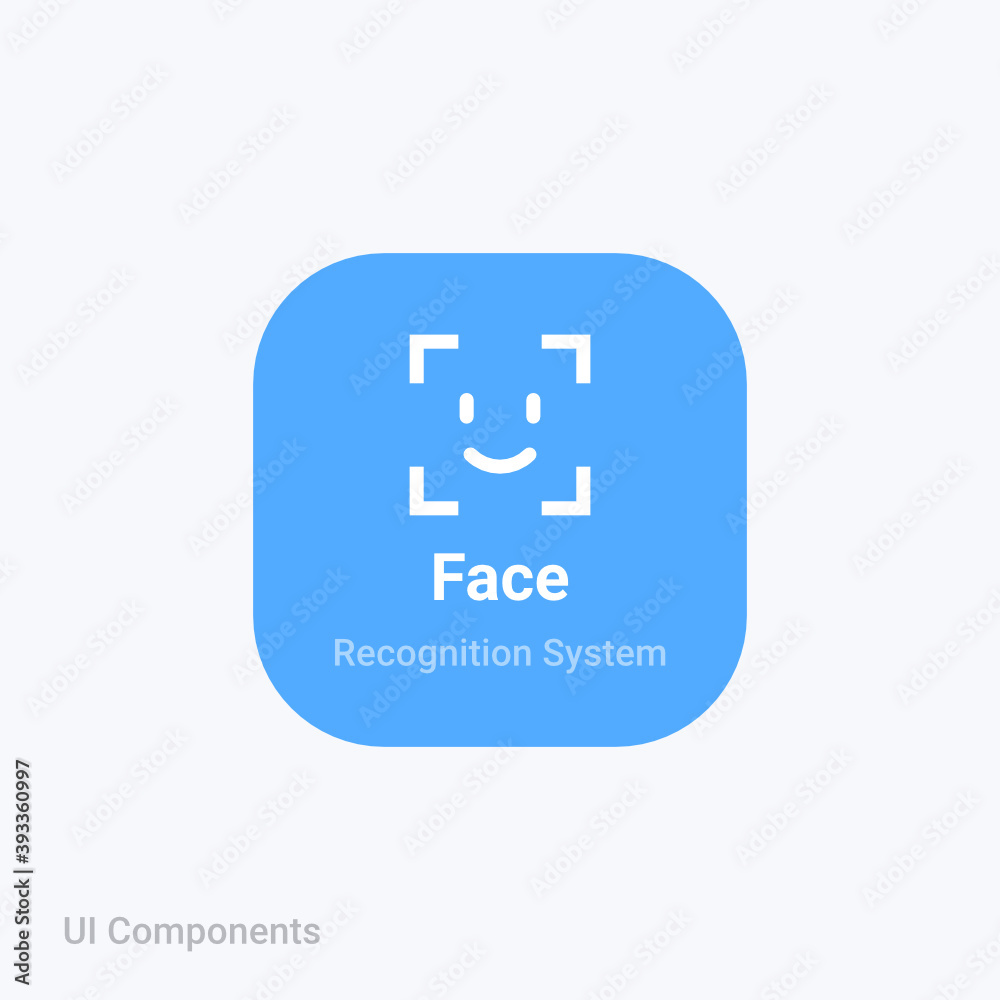 sharp sensor reader recognition face ID biometric Stock Vector | Adobe ...