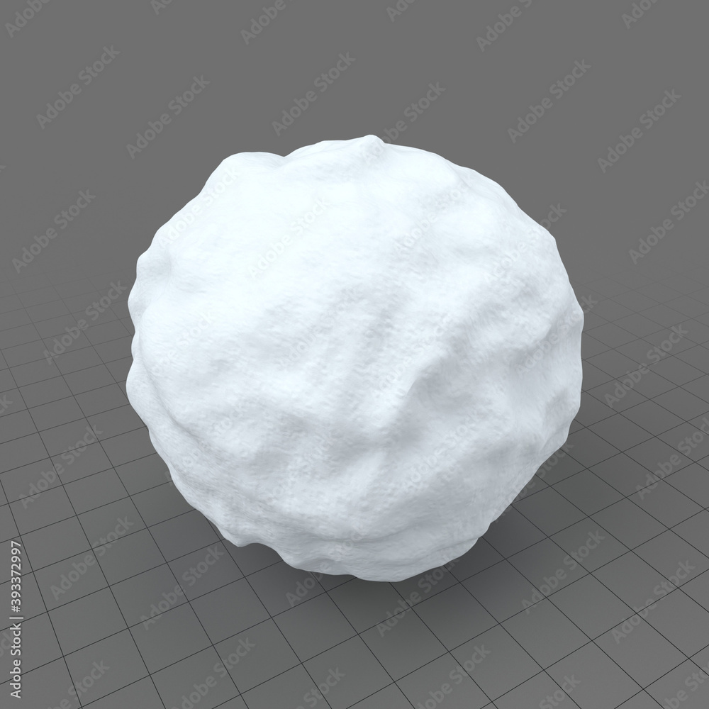 Snowball Stock 3D asset | Adobe Stock