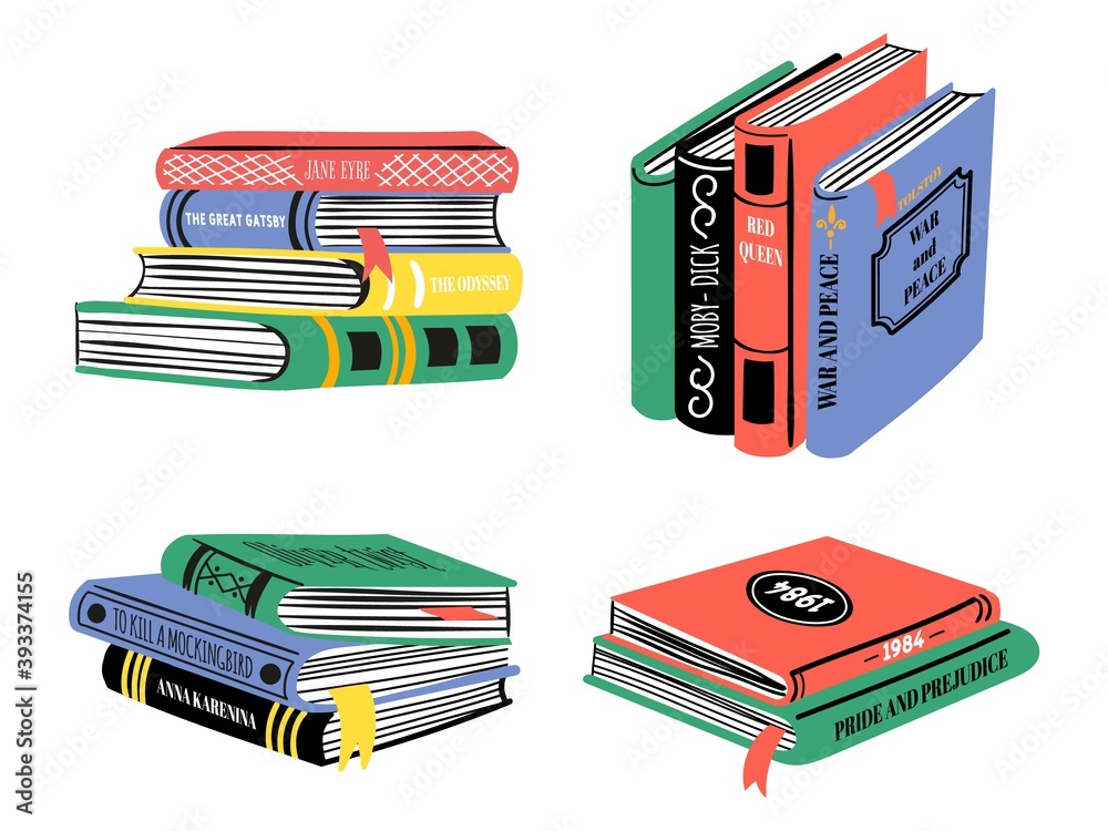 Stack Of Classic Books