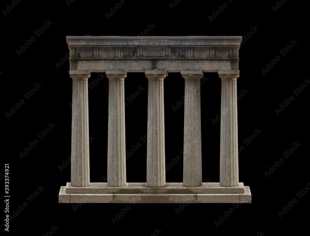 Foto de Elements of architectural decorations of buildings, columns and ...