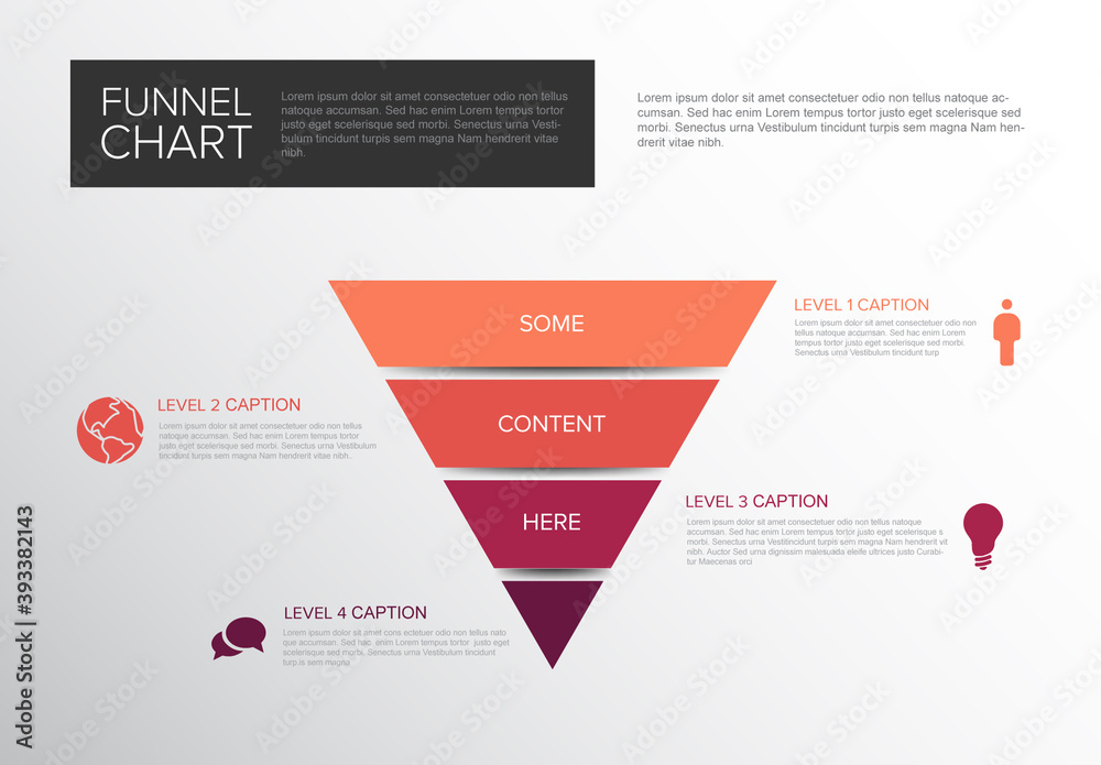 Layers Funnel Infographic Layout Stock Template | Adobe Stock