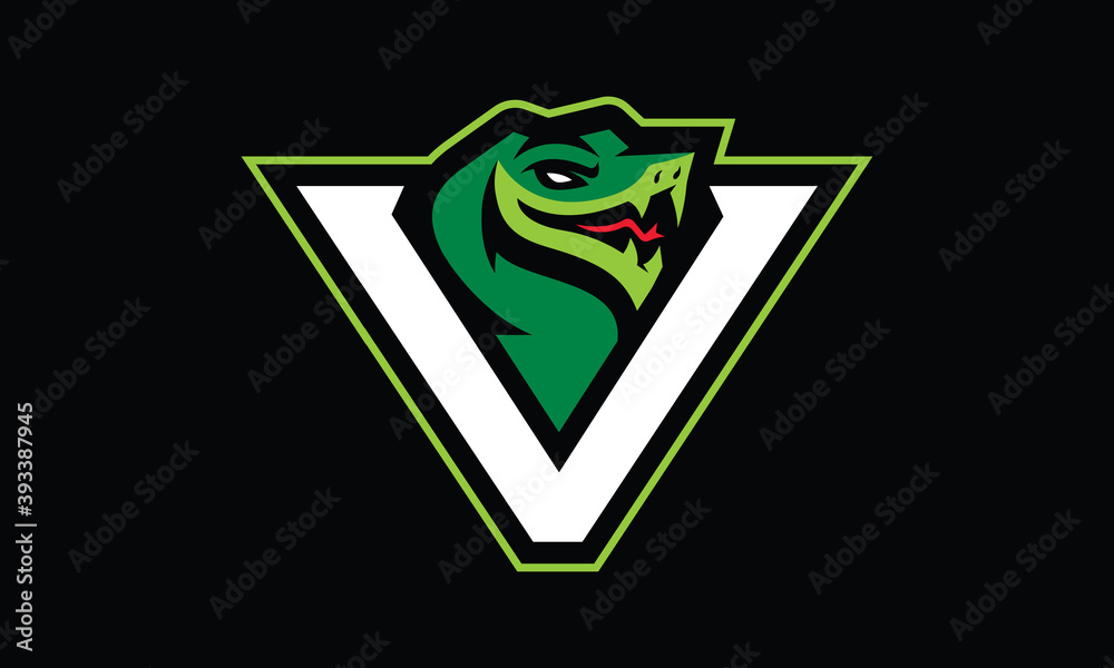 Viper eSports vector mascot logo design Stock Vector | Adobe Stock