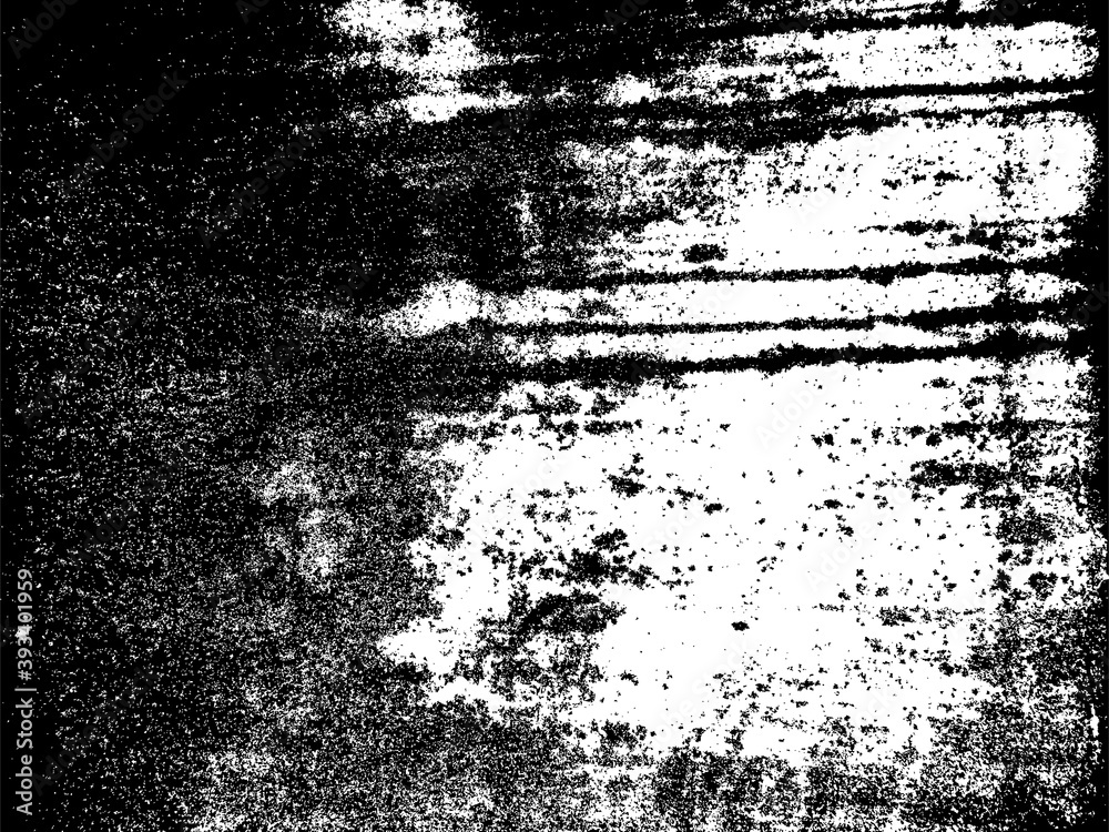 White Distress Spot Backdrop. Dry Shape Border Effect. Black Graphic ...