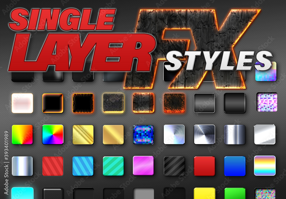 Single Layer Fx Styles Stock Template | Adobe Stock