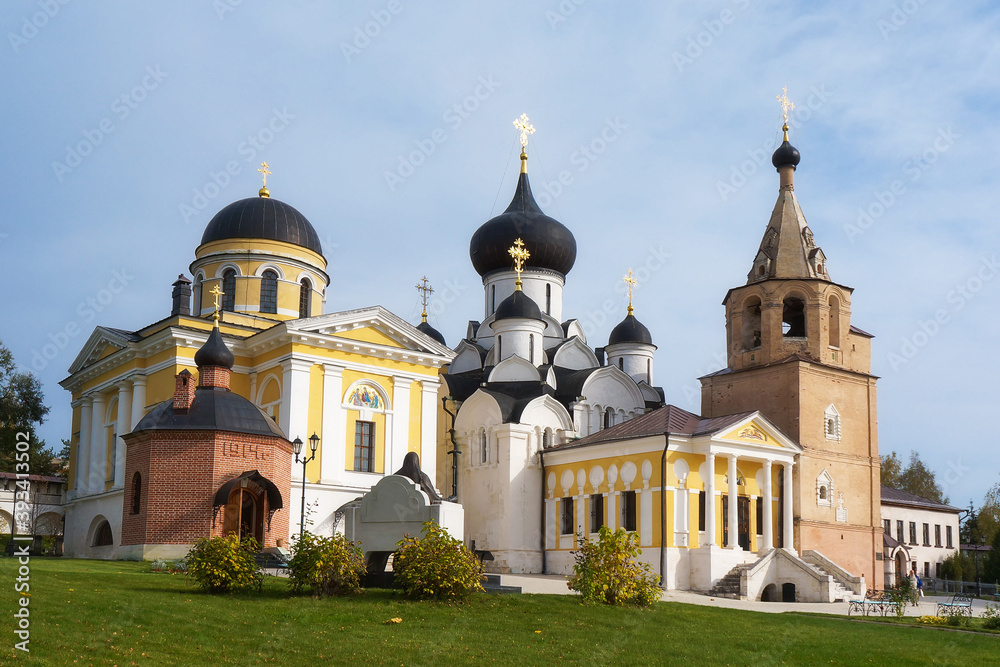 Scenic view of Staritsky Holy Dormition monastery (16th - 19th ...