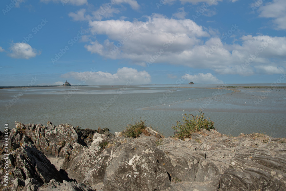 the bay of the Mont Saint Michel and the mount at least in all its ...