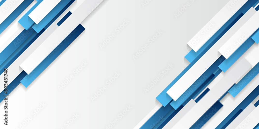 Modern blue abstract stripes lines background for presentation design, banner, brocure, and ...